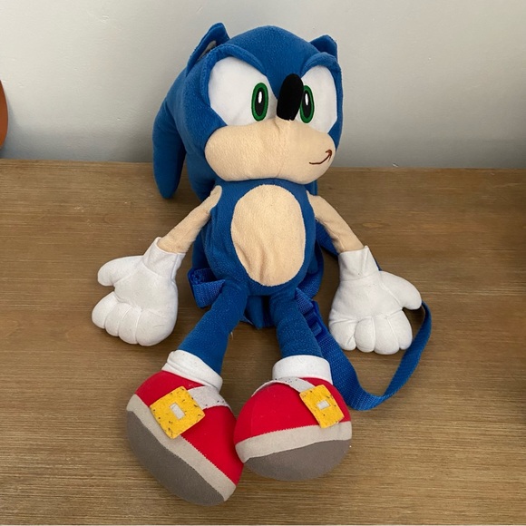 Sonic | Accessories | Sonic The Hedgehog Large Plush Backpack Toy With ...
